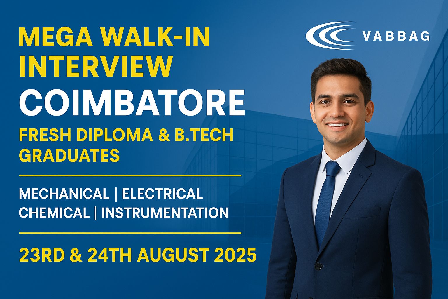 Coimbatore Walk-in Interview: VA TECH WABAG Career Opportunities For ...